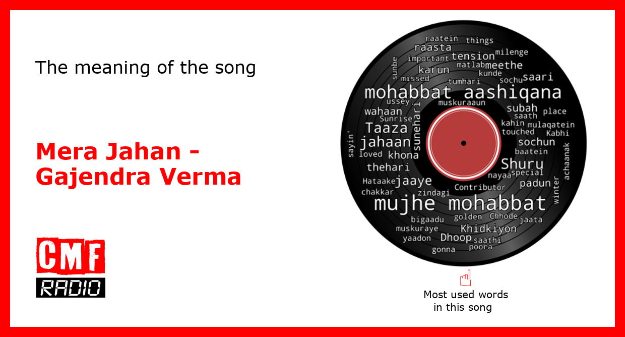 The story and meaning of the song 'Mera Jahan - Gajendra Verma The story and meaning of the song 'Mera Jahan - Gajendra Verma