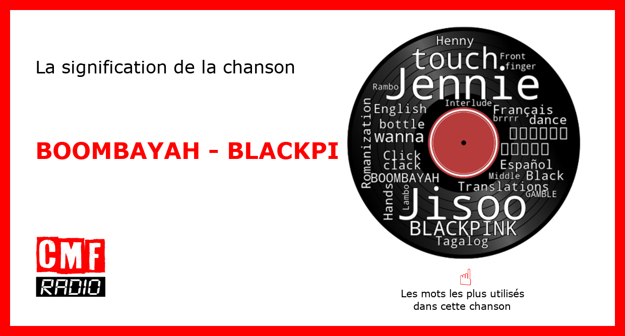 Histoire de la chanson BOOMBAYAH - BLACKPINK